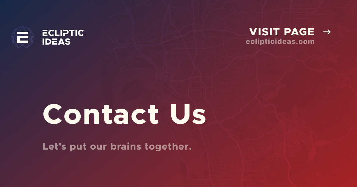 Contact Us | Ecliptic Ideas